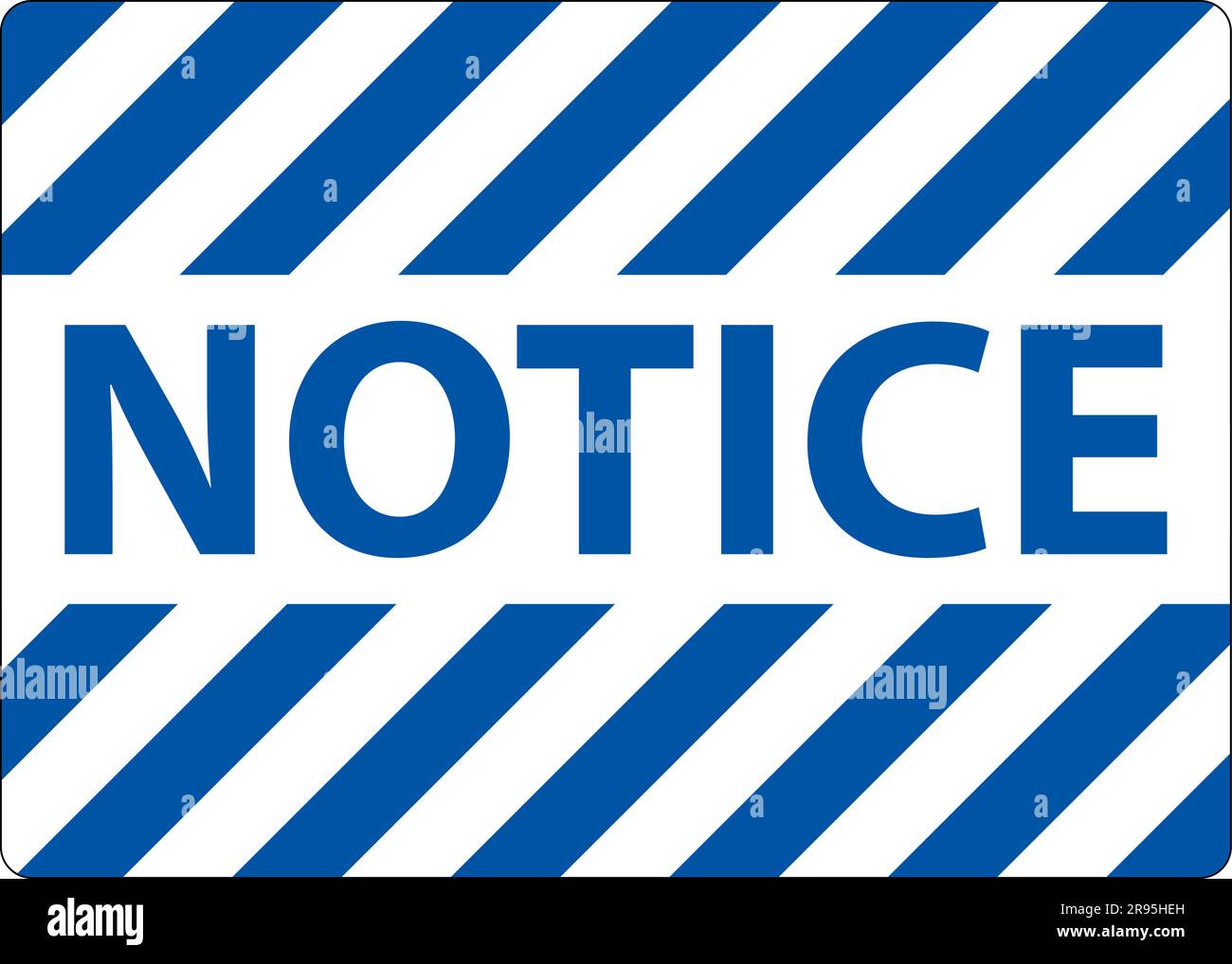 Notice Sign On White Background Stock Vector Image & Art - Alamy