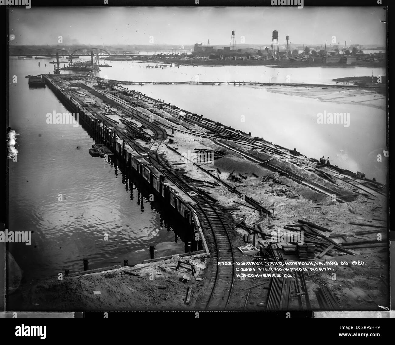 Historic photographs of the Norfolk Naval shipyard located in the Fifth ...