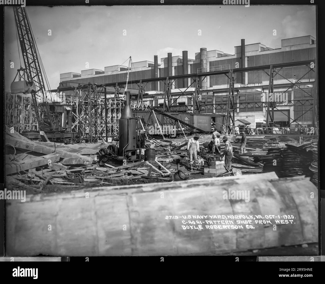 Historic photographs of the Norfolk Naval shipyard located in the Fifth ...