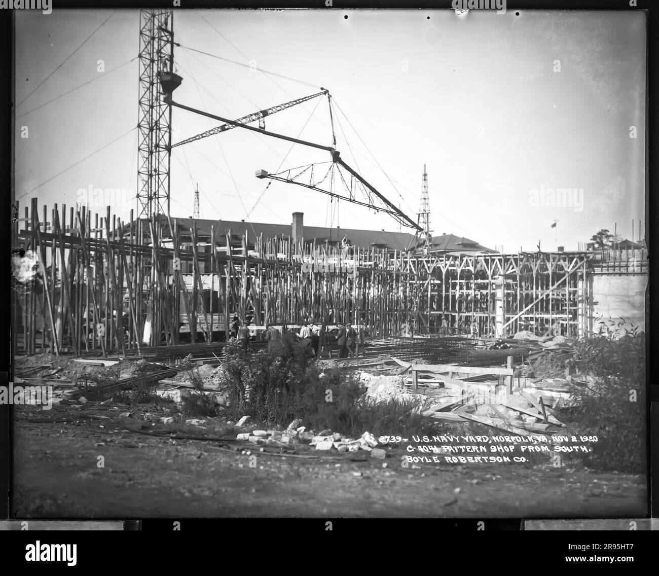 Historic photographs of the Norfolk Naval shipyard located in the Fifth ...