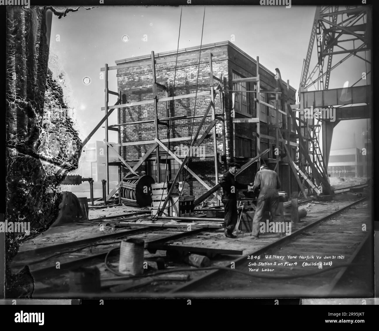 Historic photographs of the Norfolk Naval shipyard located in the Fifth ...