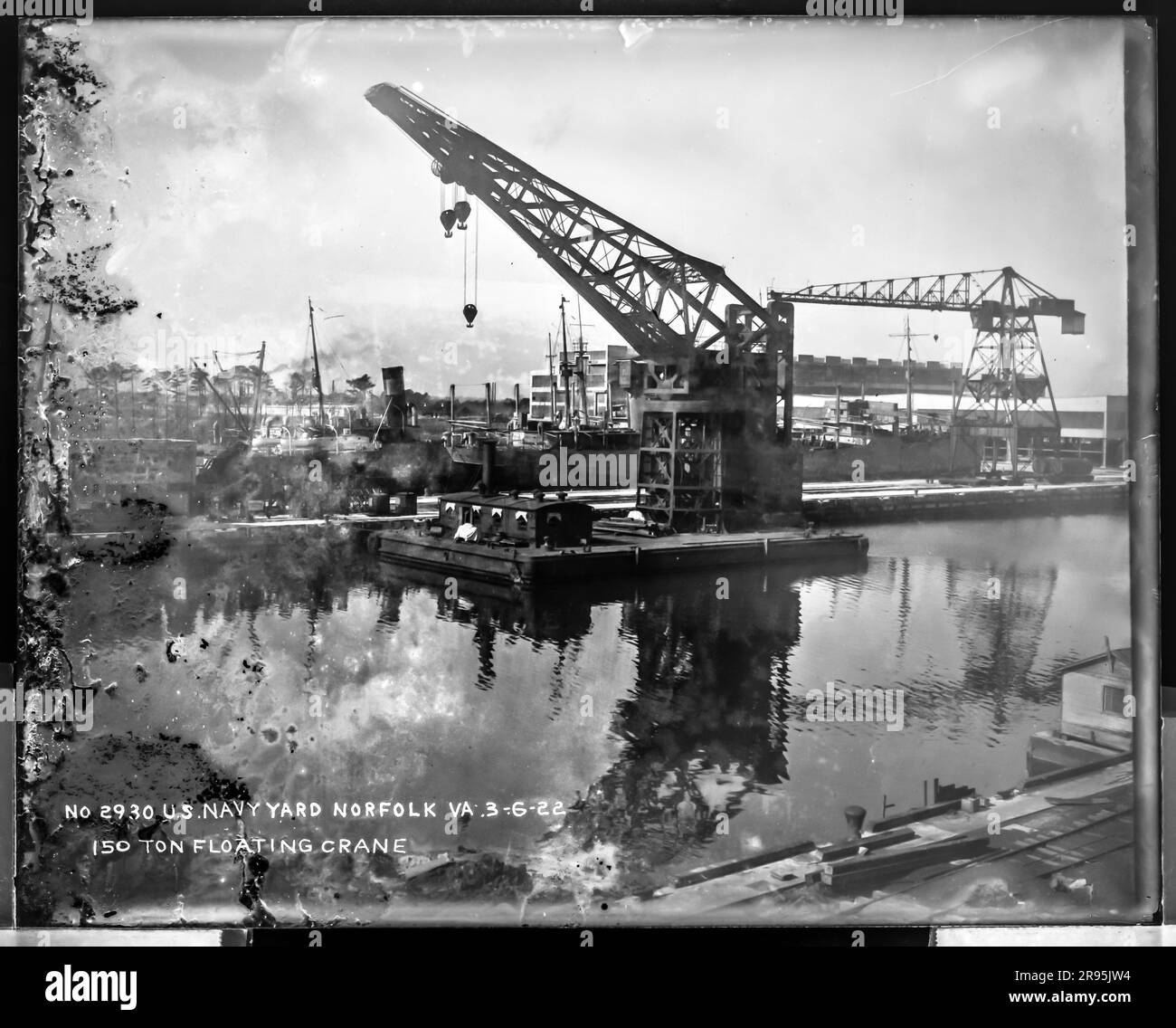 Historic photographs of the Norfolk Naval shipyard located in the Fifth ...