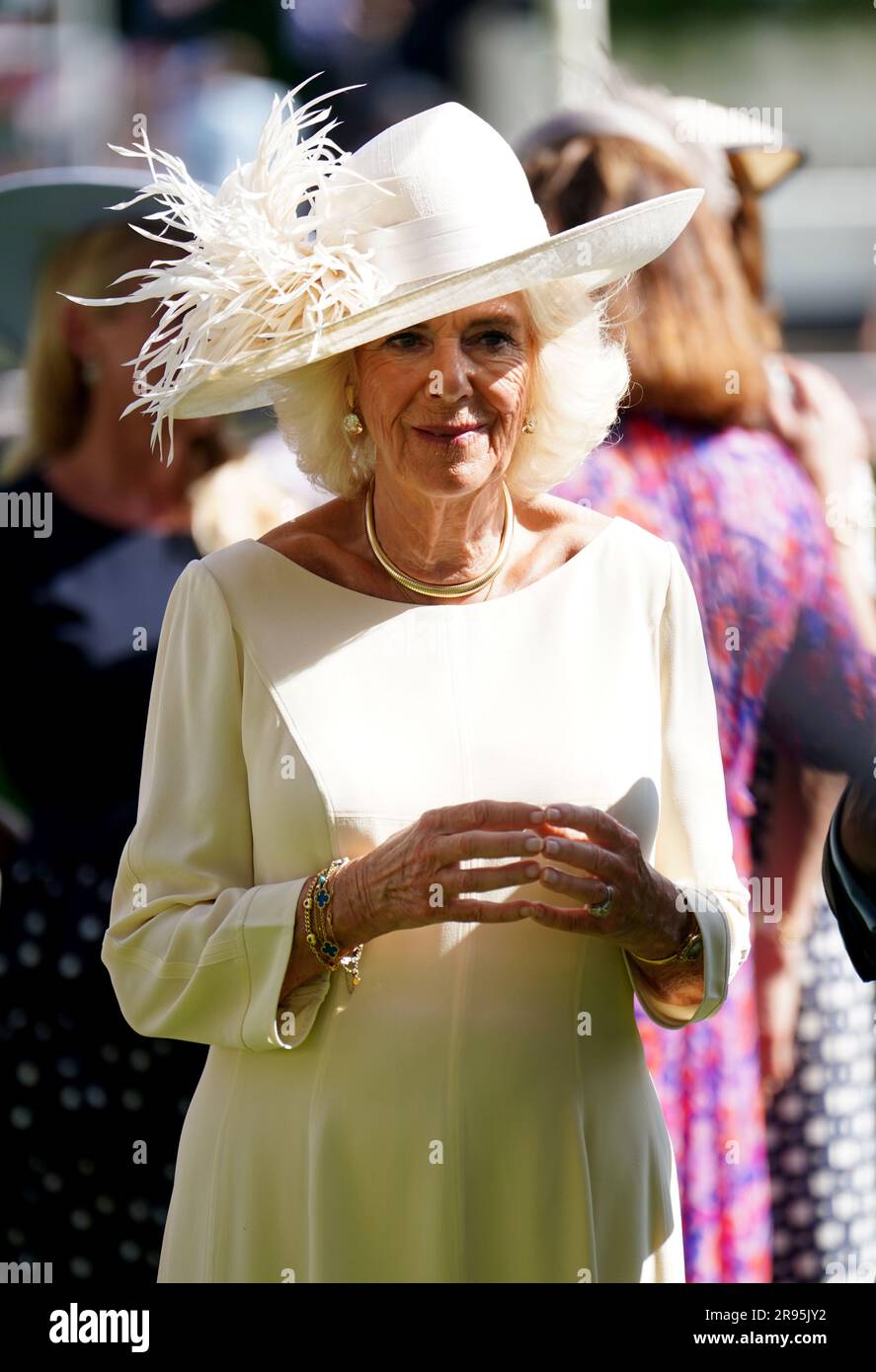Queen Camilla During Day Five Of Royal Ascot At Ascot Racecourse Berkshire Picture Date