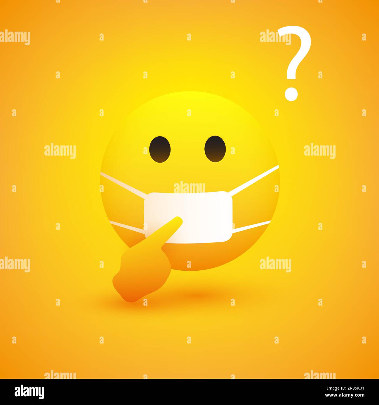 How Long This Will Last? - Simple Emoticon, Wearing Medical Mask ...