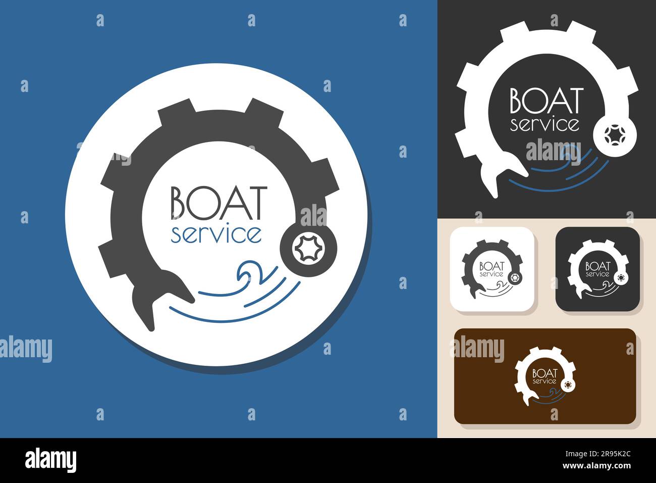 Boat service logo. Simple vector illustration Stock Vector Image & Art ...
