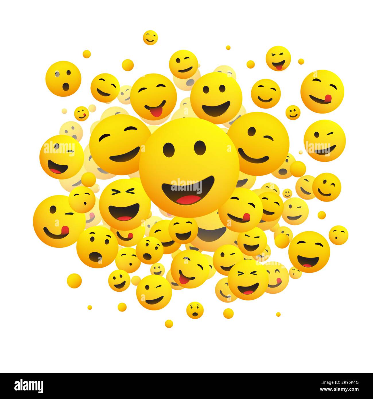 Large yellow 3d laughing emoji hi-res stock photography and images - Alamy