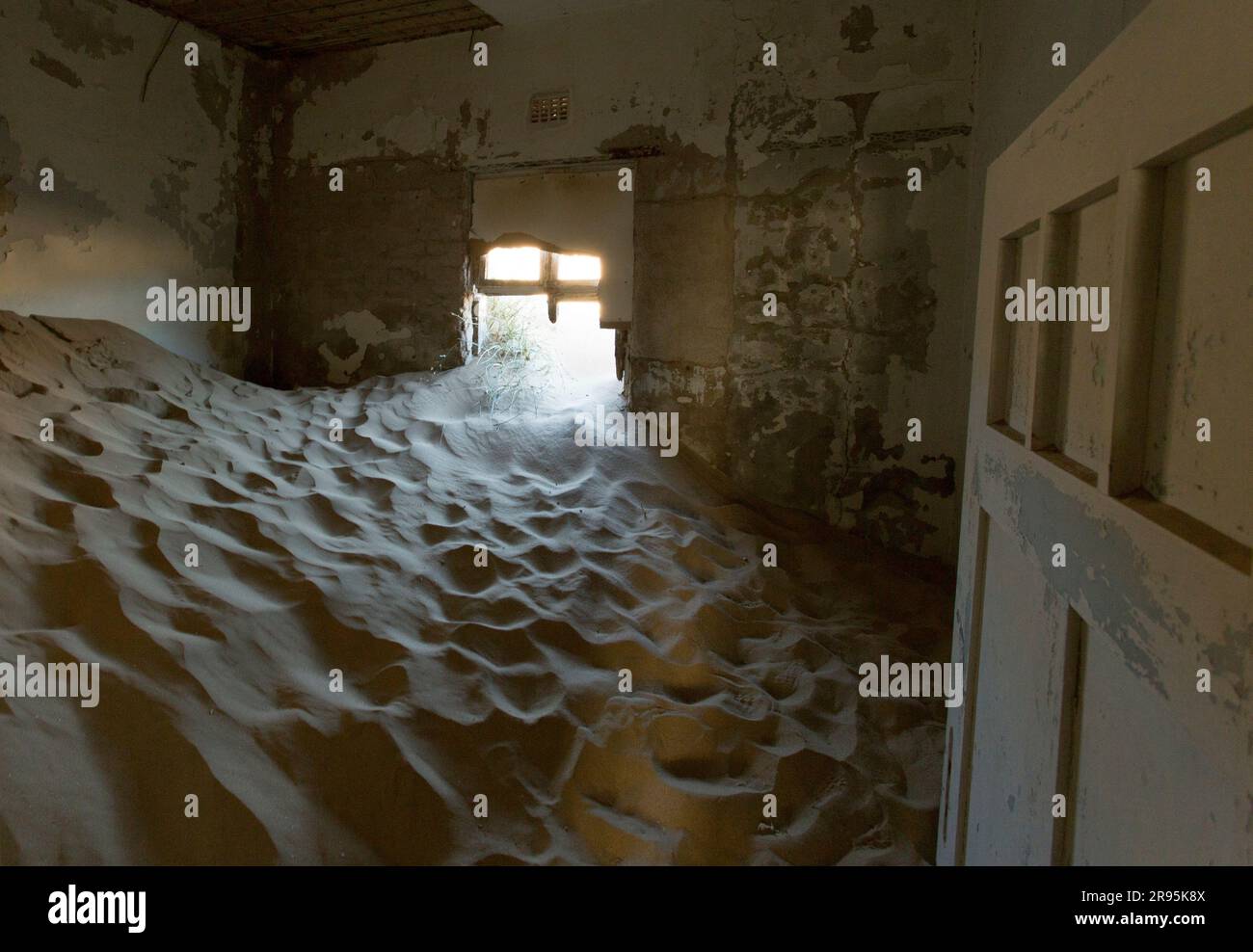 Pomona, Namibia - August 16, 2018: view of ruins of diamond city of ...