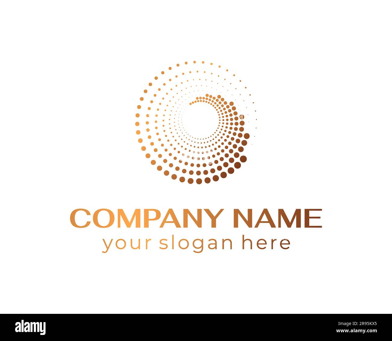 Round dot logo. Vector design element for various uses. Graphic element ...