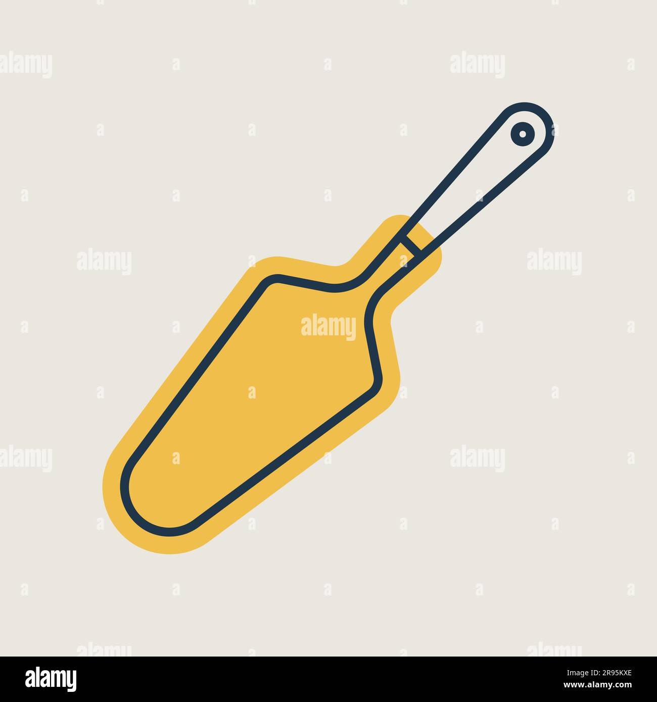 Cake and pie server utensil vector icon. Kitchen appliances. Graph ...