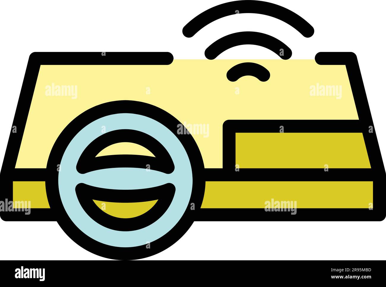 Autonomous steering wheel icon. Outline Autonomous steering wheel ...