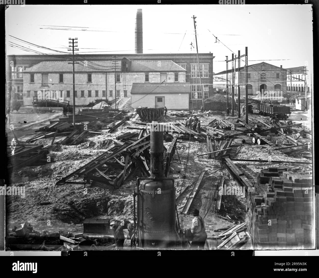 Historic photographs of the Norfolk Naval shipyard located in the Fifth ...