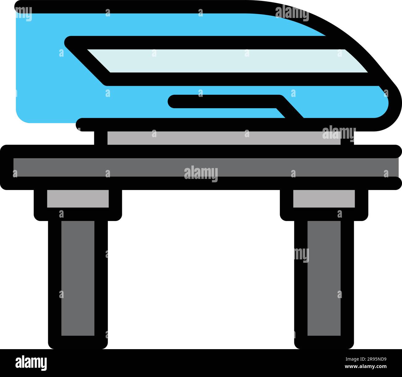Bullet train icon. Outline Bullet train vector icon for web design ...