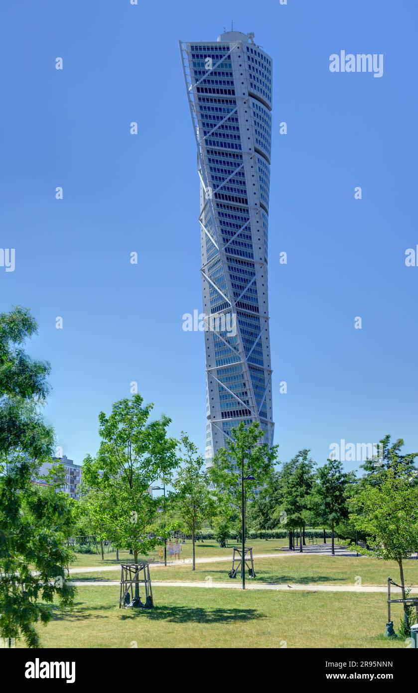 Malmö, Stadtentwicklungsgebiet Västra Hamnen, Turning Tower von ...