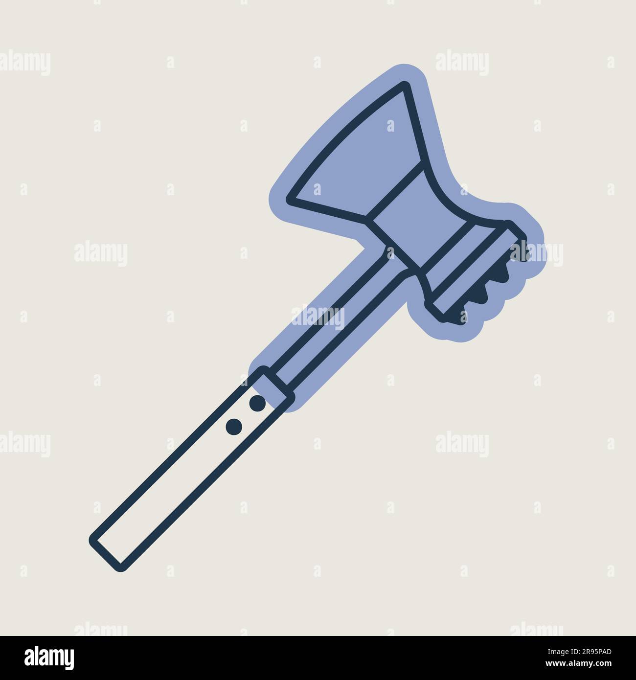 Meat hammer vector icon. Kitchen appliance. Graph symbol for cooking ...