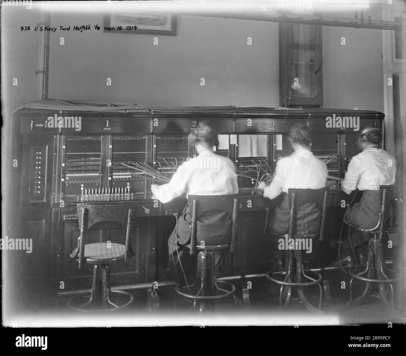 U.S. Navy Yard, Norfolk, VA, swtichboard operators. Historic ...