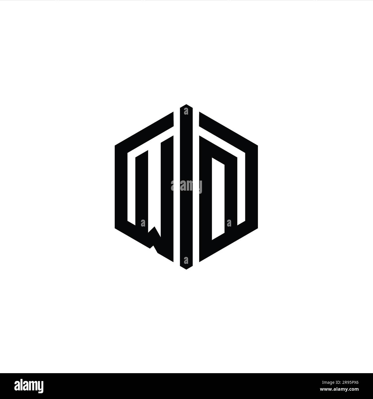 Wd letter logo hi-res stock photography and images - Alamy