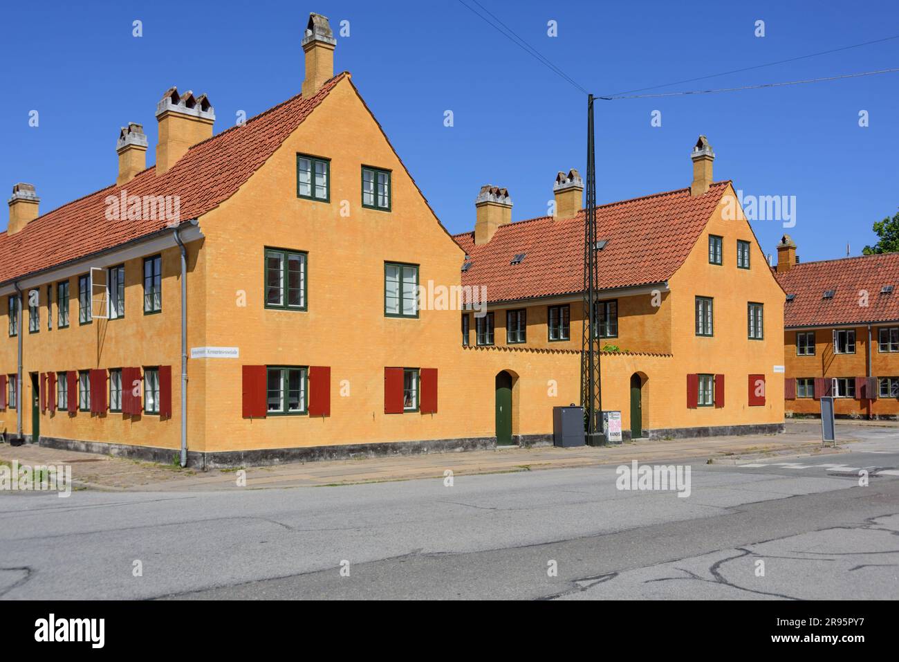 Kopenhagen, historische Wohnsiedlung Nyboder // Copenhagen, historic ...