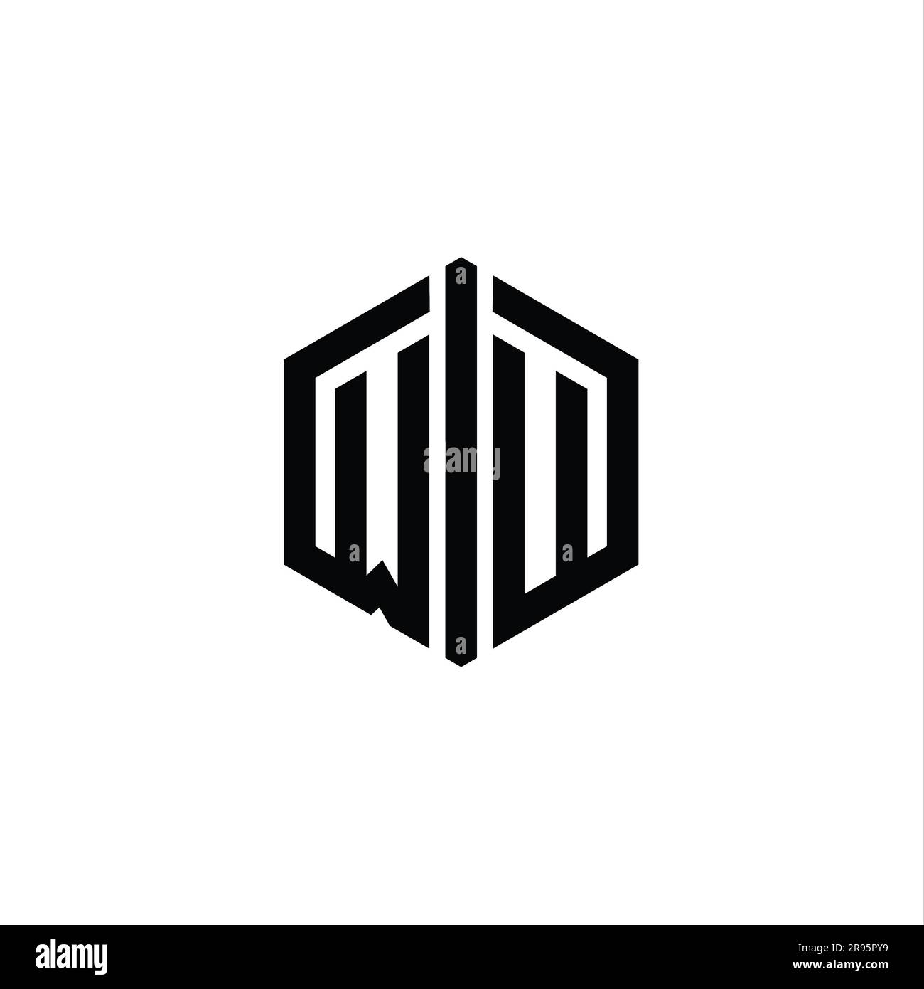 WU Letter Logo monogram hexagon shape with connect outline style design ... WU Letter Logo monogram hexagon shape with connect outline style design ...