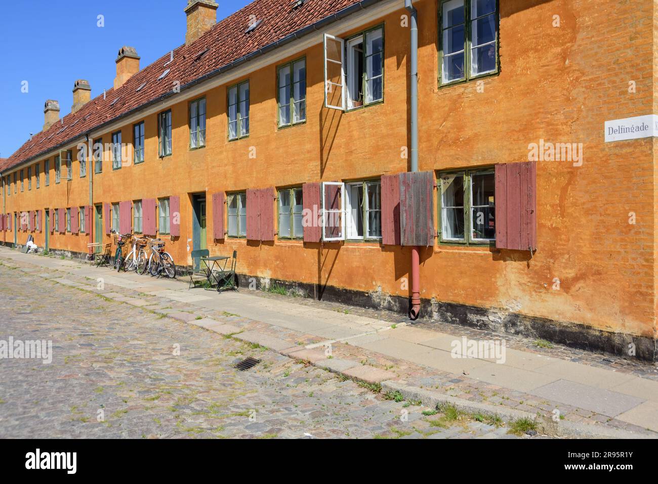 Kopenhagen, historische Wohnsiedlung Nyboder // Copenhagen, historic ...