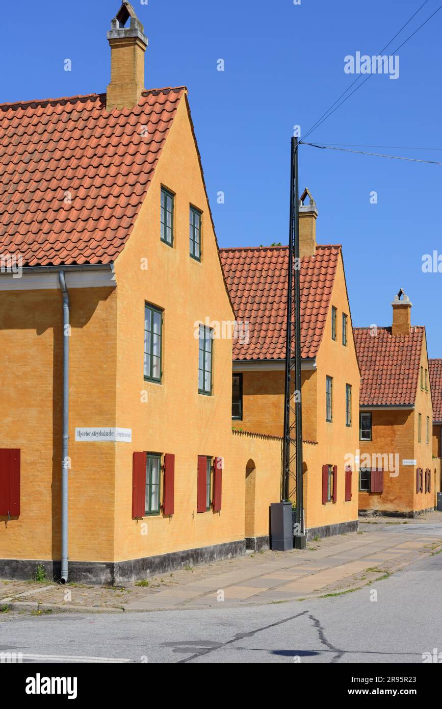 Kopenhagen, historische Wohnsiedlung Nyboder // Copenhagen, historic ...