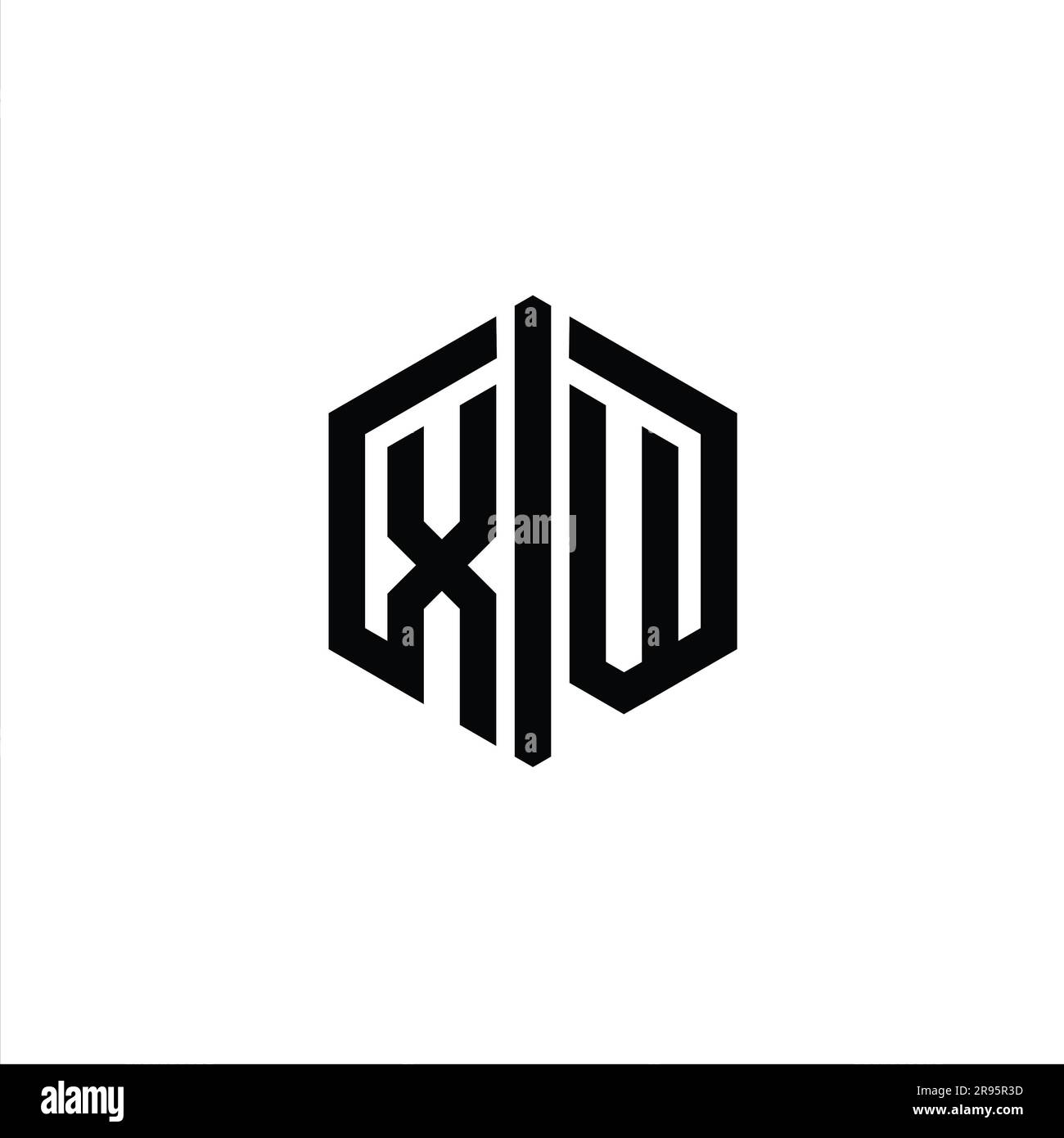 Xv modern logo hi-res stock photography and images - Alamy
