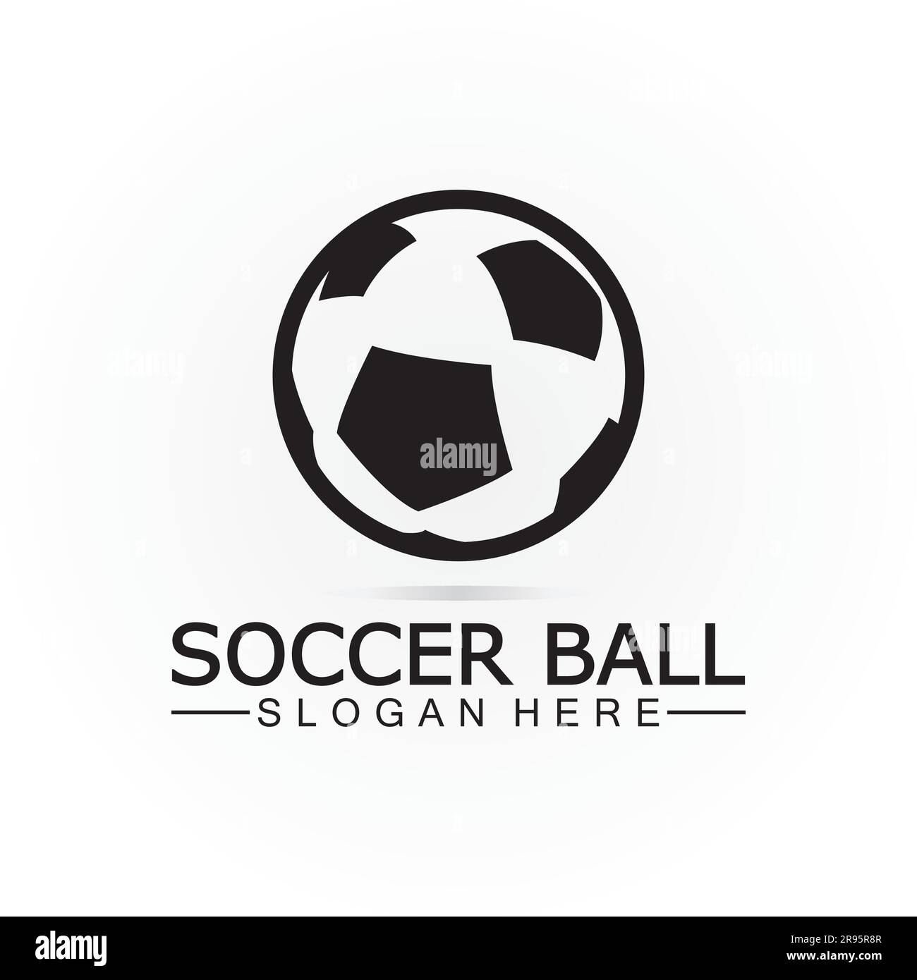 Soccer ball logo design Icon & Symbol Vector Template. football logo ...