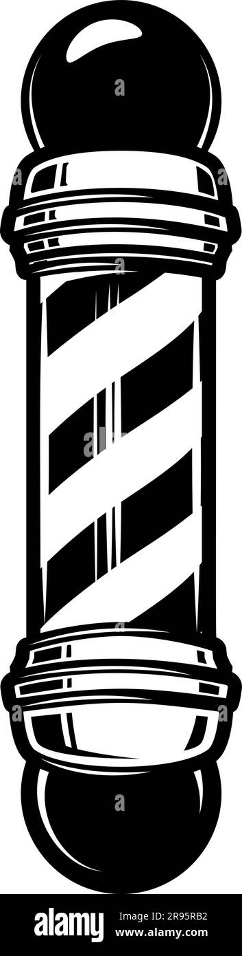 White striped pole Black and White Stock Photos & Images - Alamy