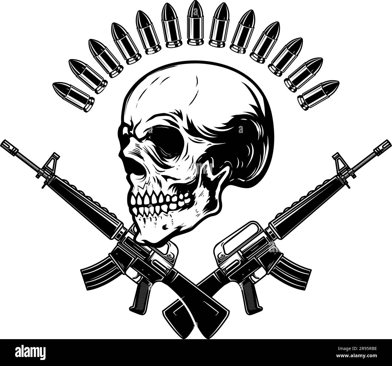 Crossed rifles badge hi-res stock photography and images - Alamy