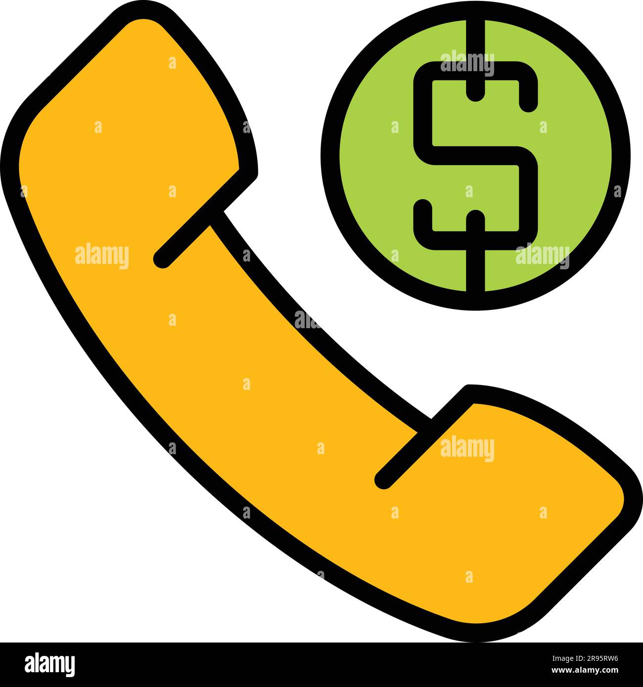 Narrow market phone call icon. Outline Narrow market phone call vector ...