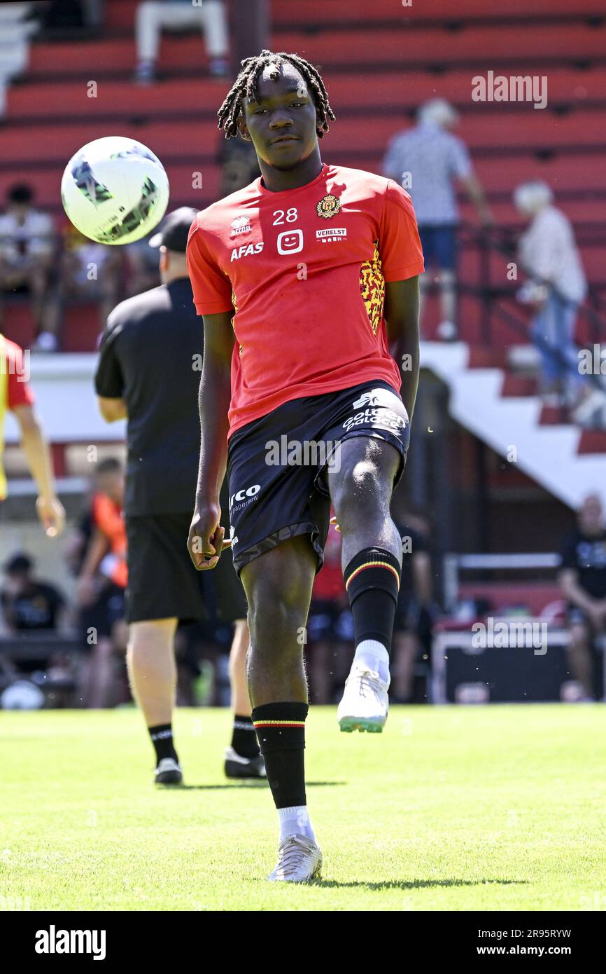 Overijse, Belgium. 24th June, 2023. Mechelen's Frederic Soelle Soelle ...
