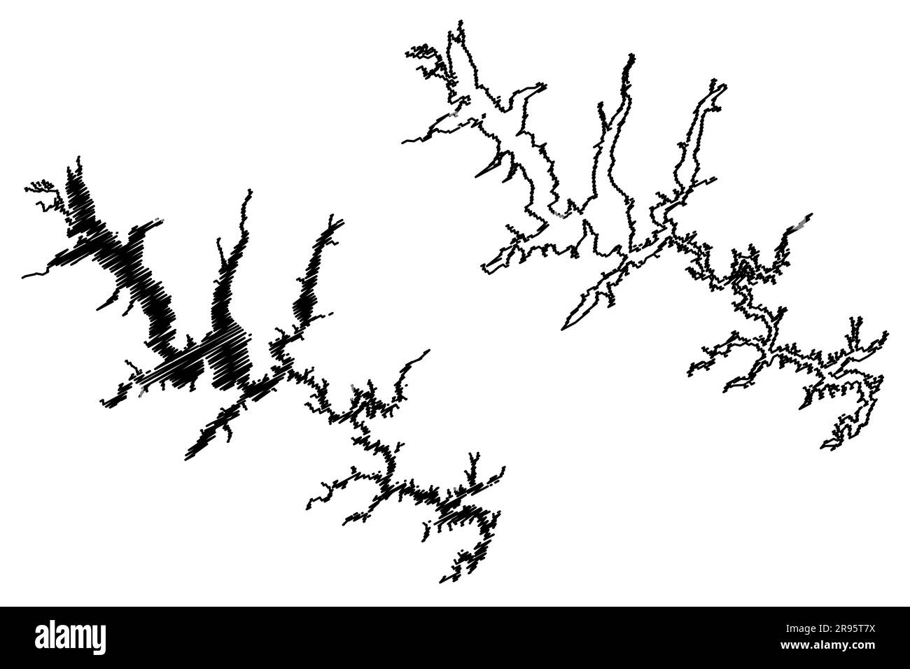Lake Falls Reservoir (United States of America, North America, us, usa ...