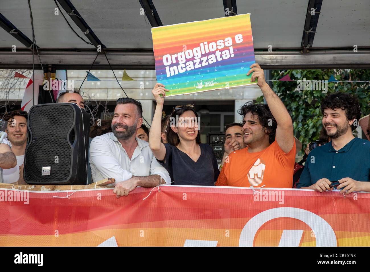 Milan, Italy. 24th June, 2023. Milan - Pride 2023, the procession for ...