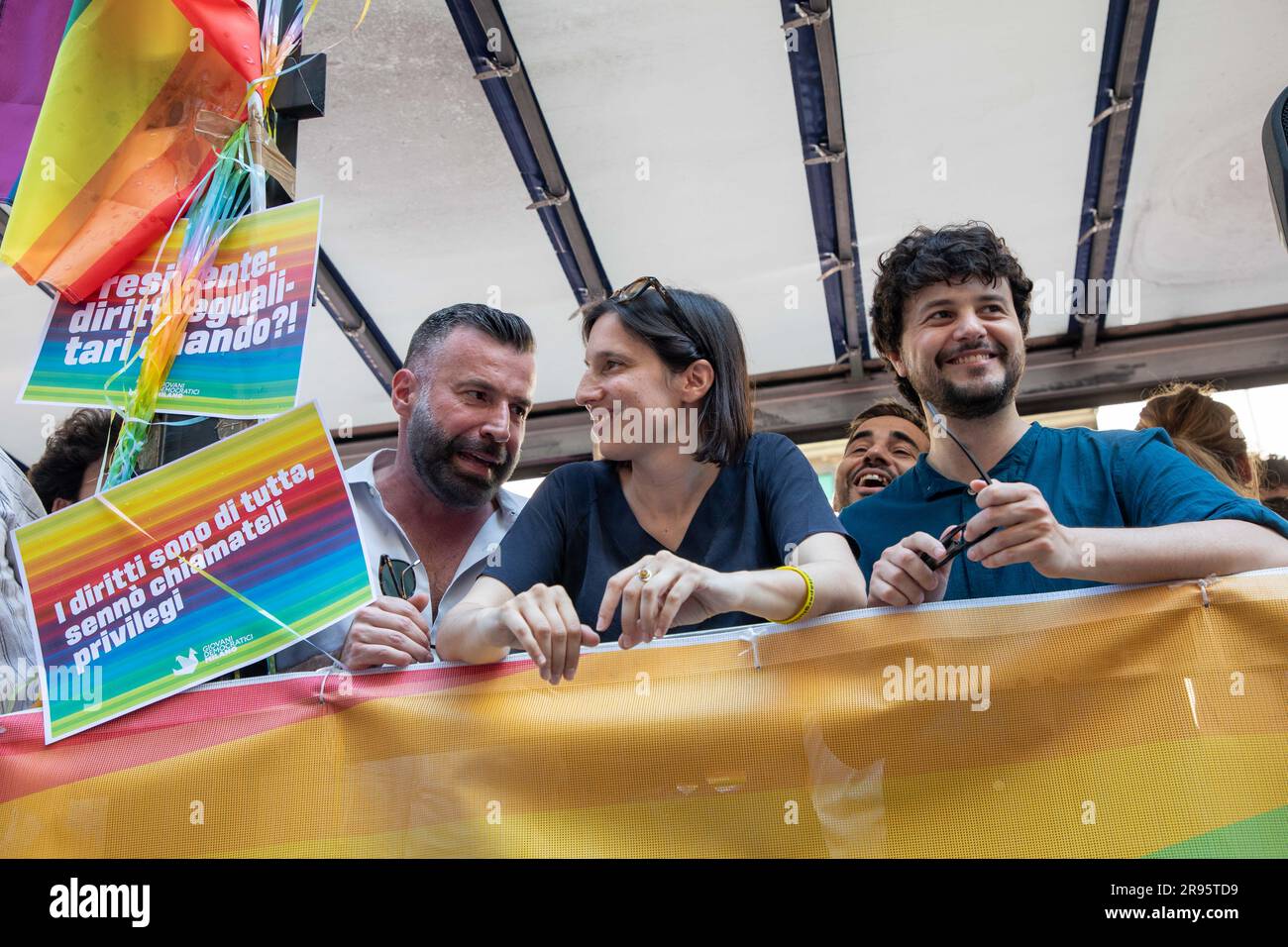 Milan, Italy. 24th June, 2023. Milan - Pride 2023, the procession for ...