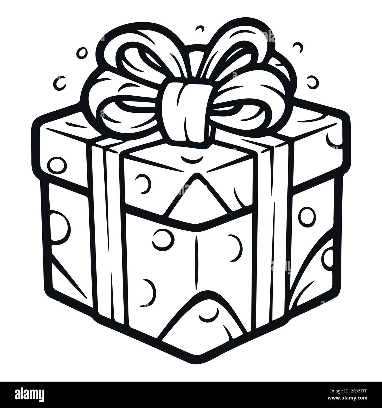 Outline christmas gift icon illustration vector symbol Stock Vector ...