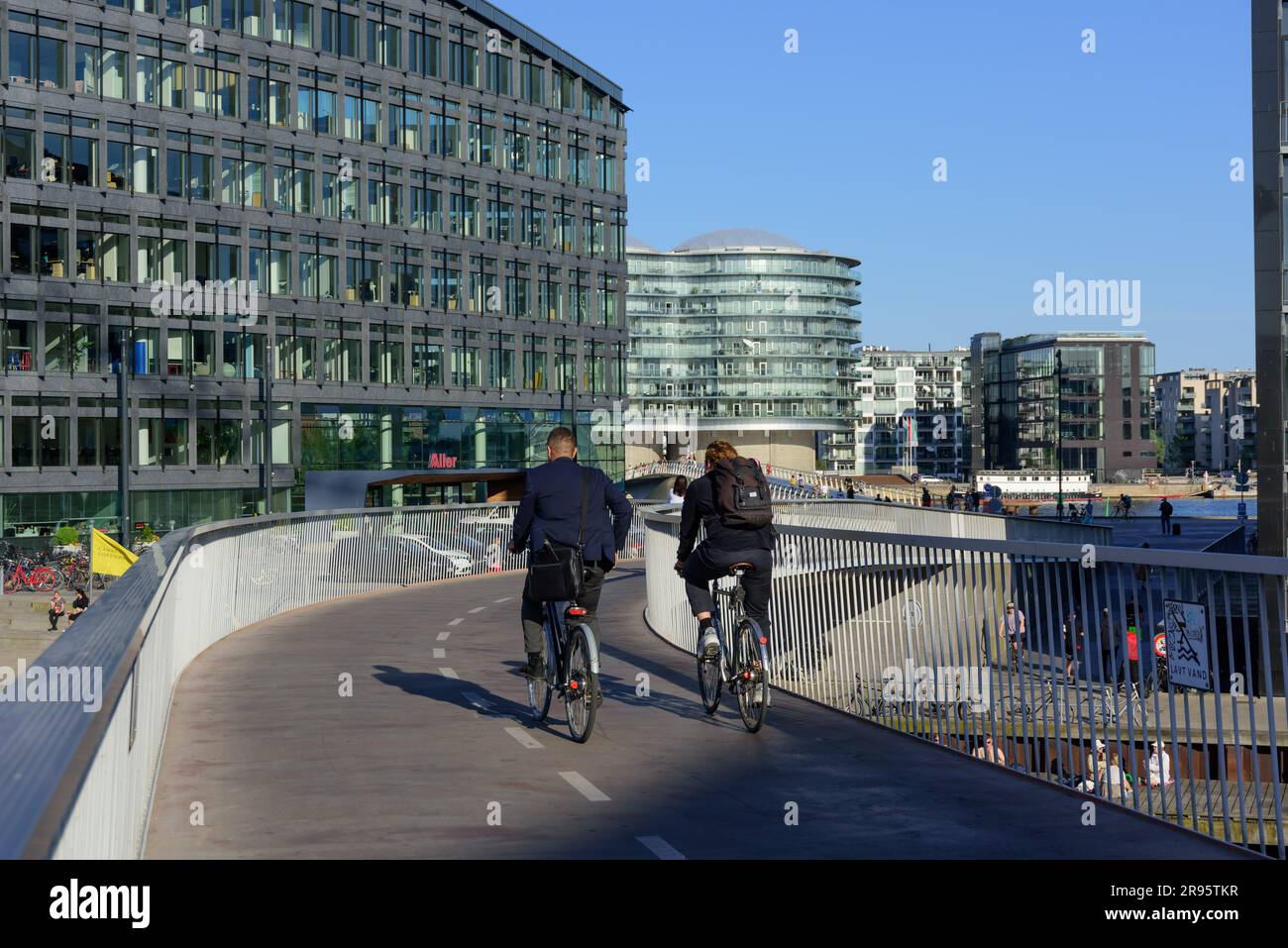 Kopenhagen, Stadtentwicklungsgebiet Südhafen, Fahrradbrücke Bicycle ...