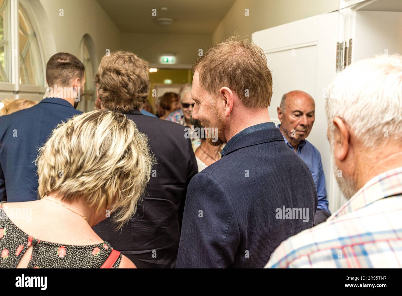 24 June 2023, Saxony, Bad Muskau: Michael Kretschmer (CDU), Prime ...