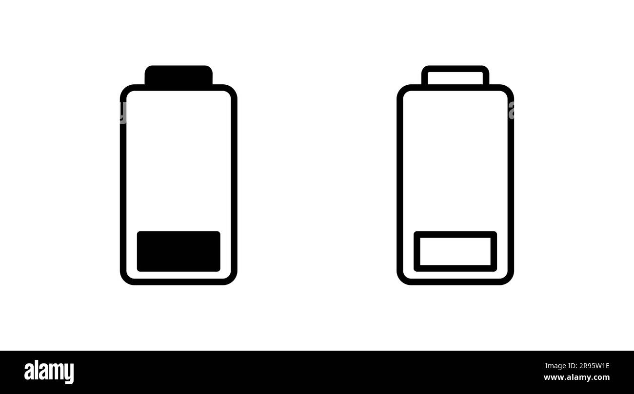 Battery icon vector. Battery charge indicator icon Stock Vector Image ...