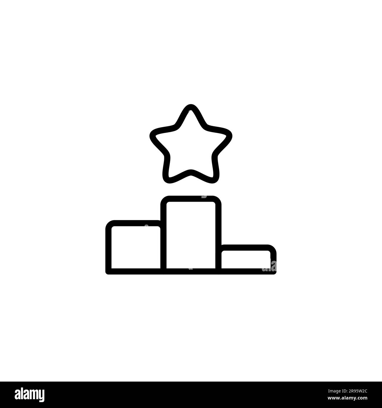 Celebrating Success with a Ladder Trophy for Winners Stock Vector Image ...