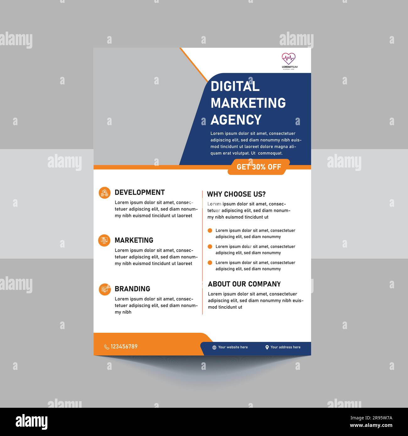Corporate business flyer layout, Flyer cover design, Annual report ...