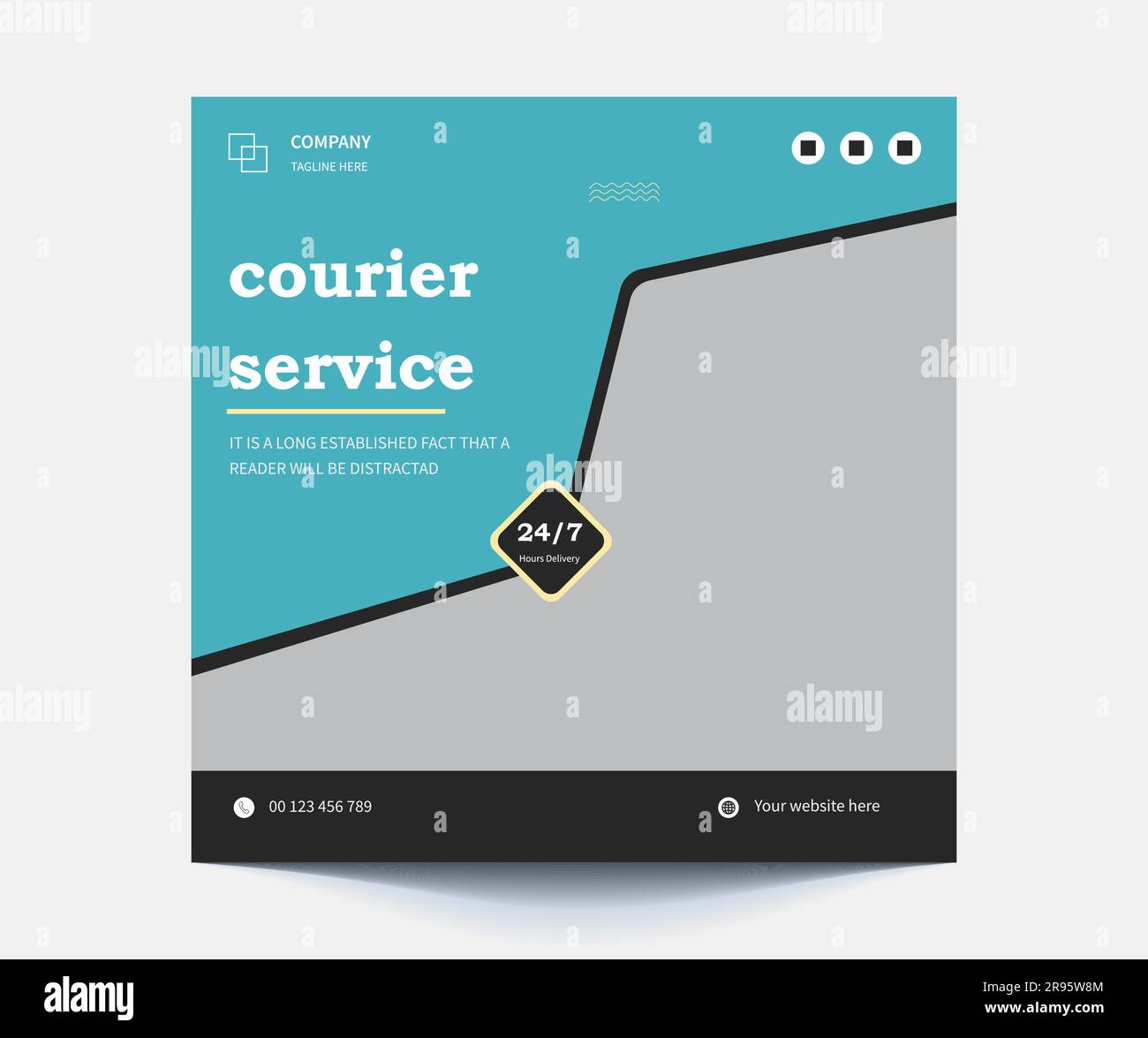 home delivery service poster template for business promotion. Express ...