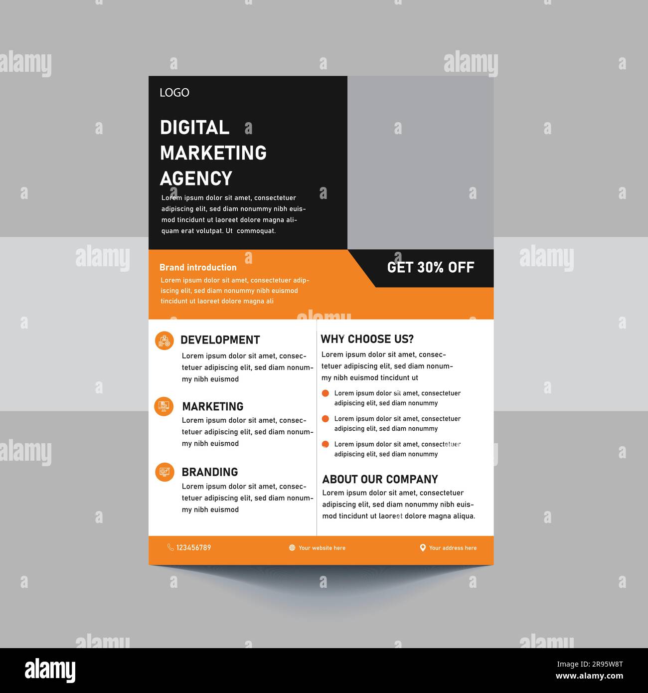 Corporate business flyer layout, Flyer cover design, Annual report ...