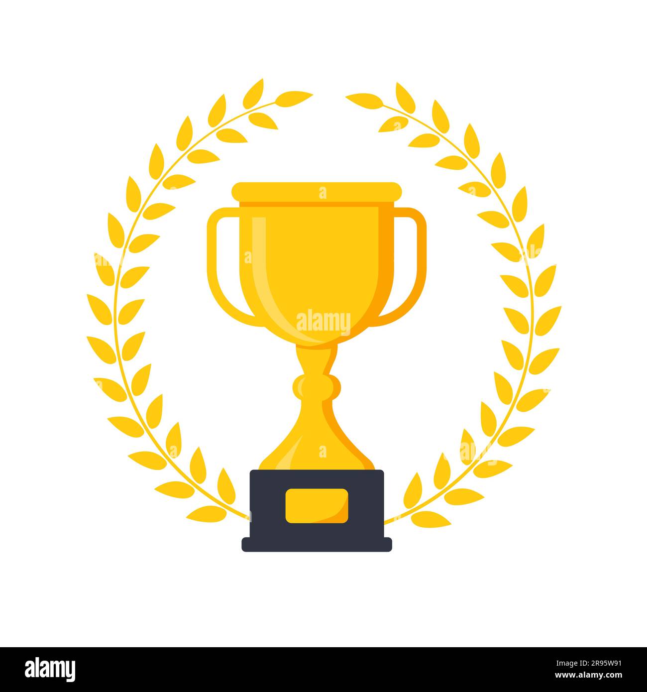 Trophy winners cup. Trophy cup. Awards. Vector illustration Stock ...