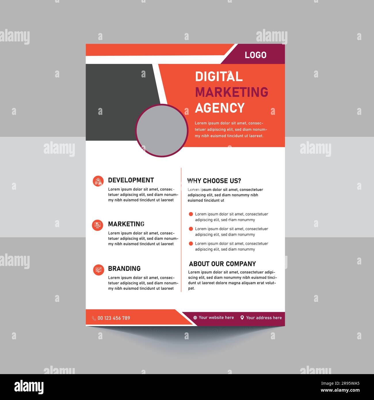 Corporate business flyer layout, Flyer cover design, Annual report ...
