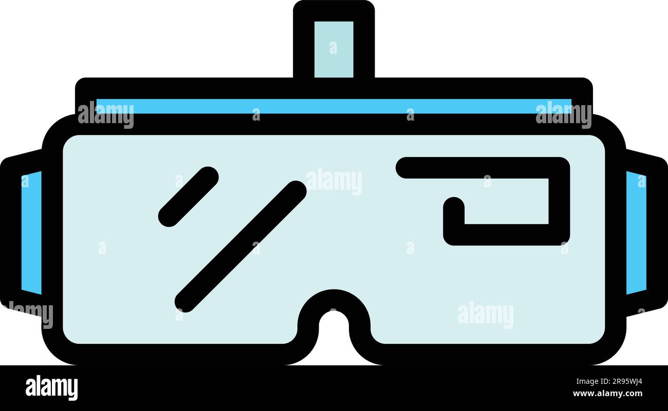 Goggles visual icon. Outline Goggles visual vector icon for web design ...