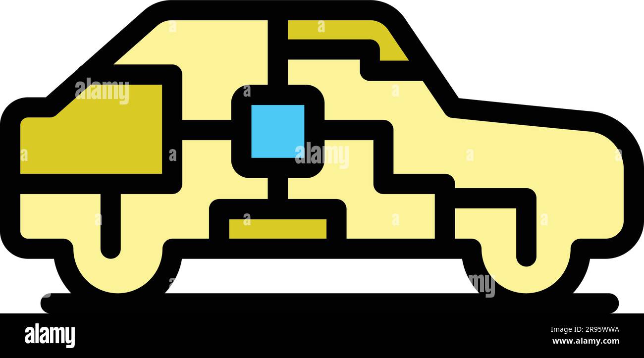 Smart auto icon. Outline Smart auto vector icon for web design isolated ...