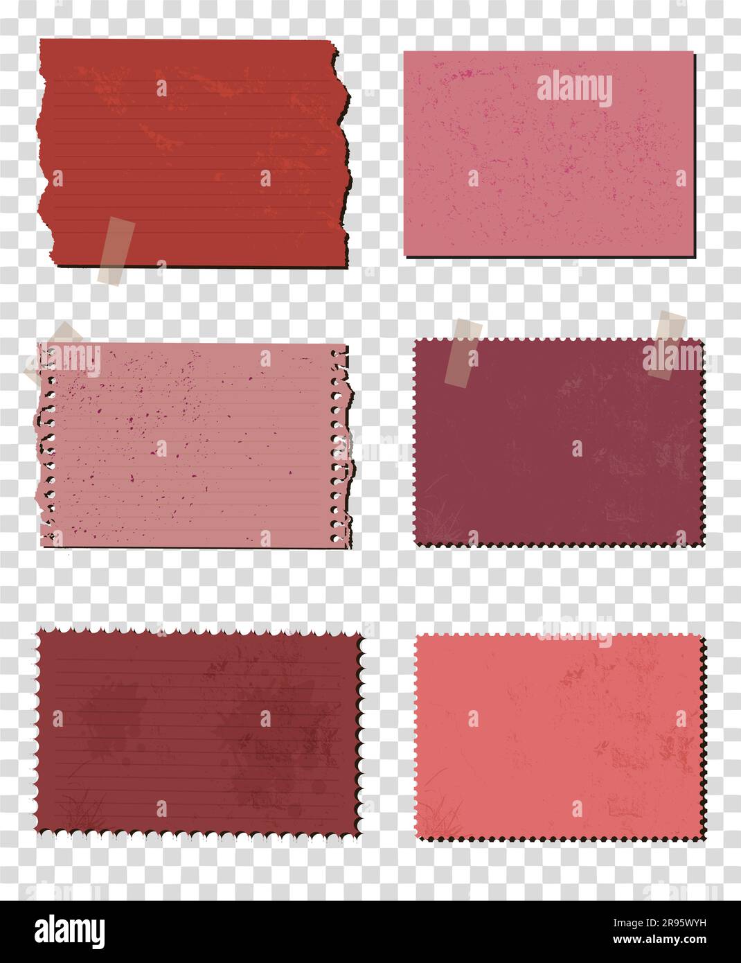 colorful realistic paper style vector paper swatch illustration Stock ...