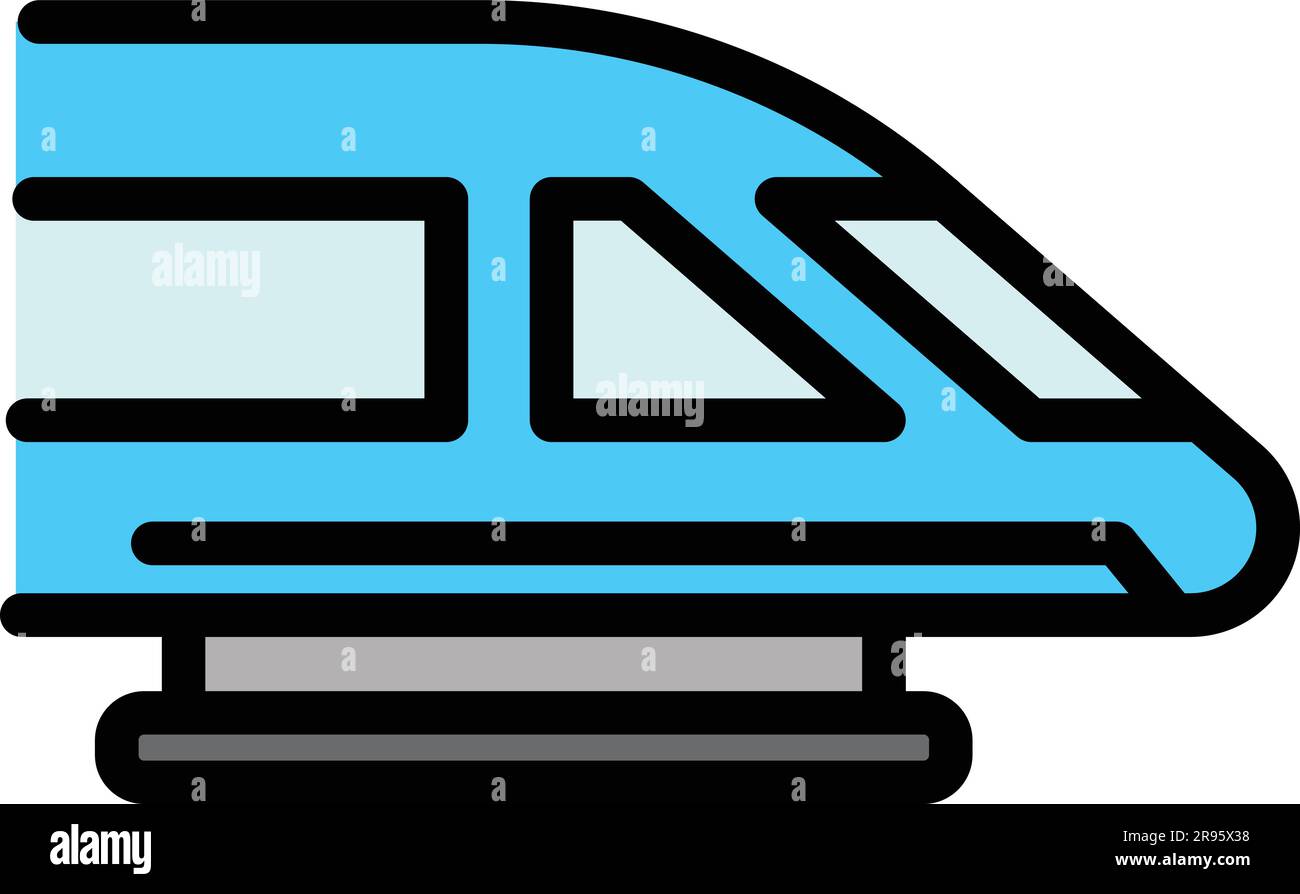 Express train icon. Outline Express train vector icon for web design ...