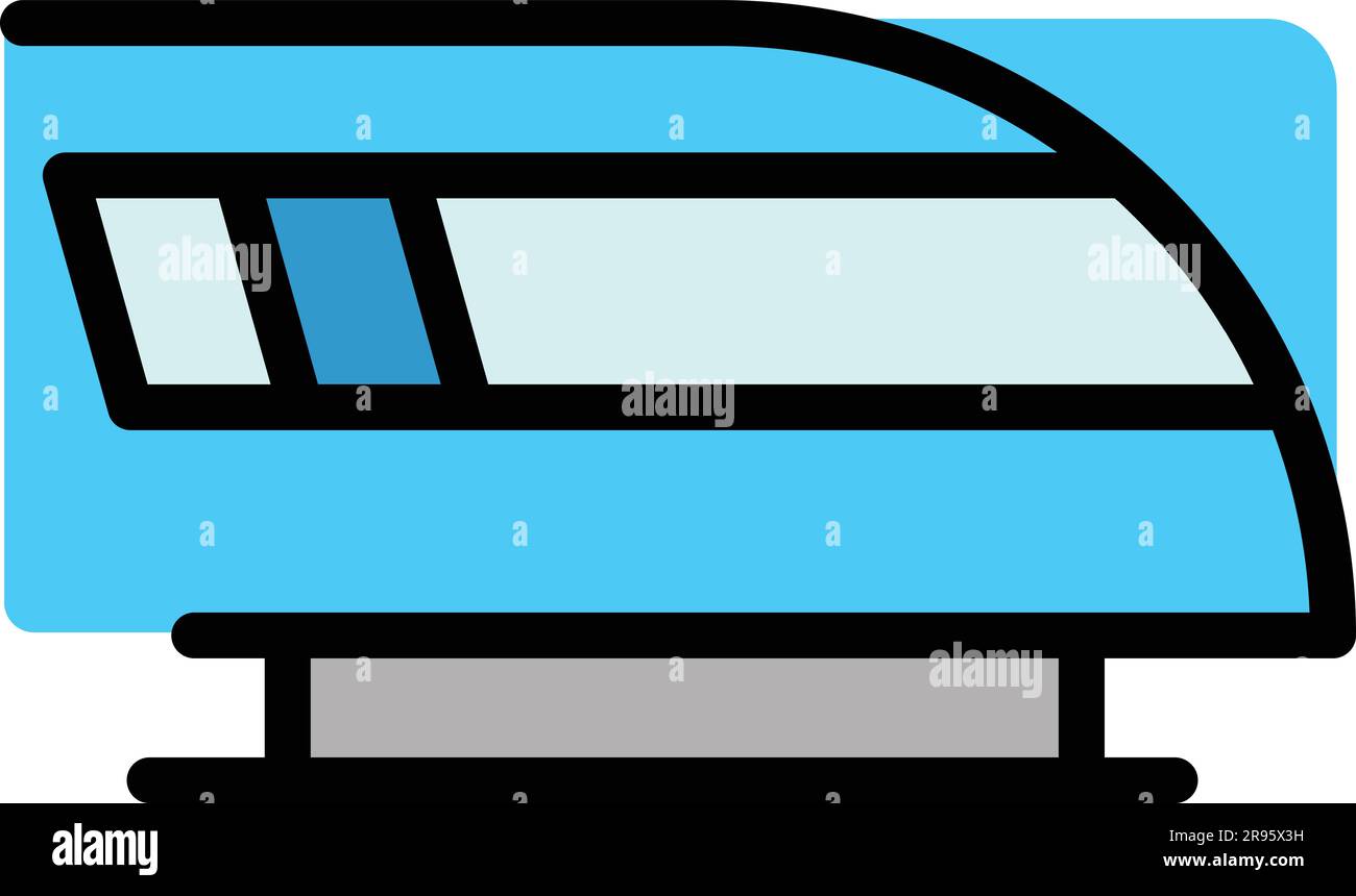 Traffic fast train icon. Outline Traffic fast train vector icon for web ...