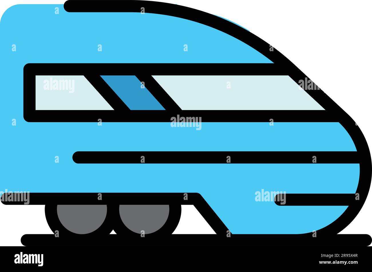 City high speed train icon. Outline City high speed train vector icon ...
