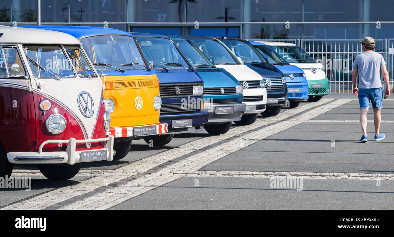 Hanover, Germany. 24th June, 2023. Different generations of the ...